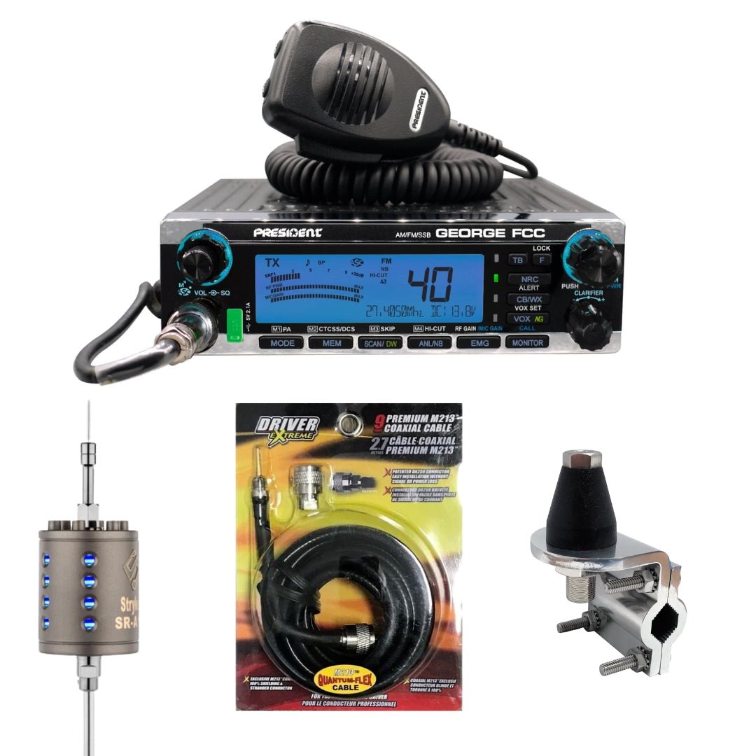 PRESIDENT GEORGE FCC AM/FM SSB CB RADIO, Stryker SR-A10, DRX-3402 Heav ...